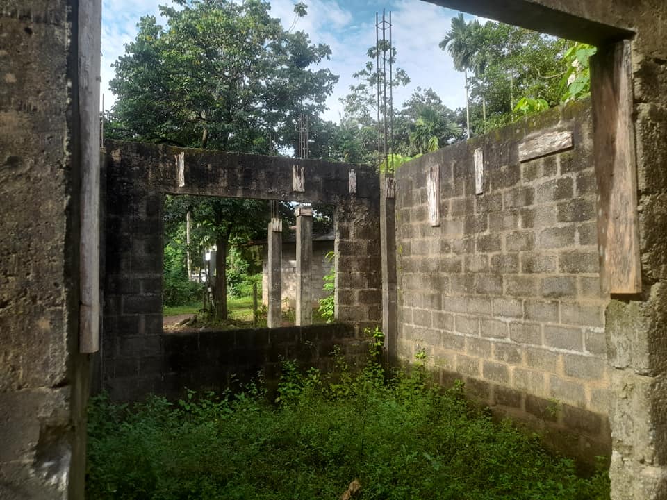 Land with Two-Story House Under Construction for Sale in Homagama ...